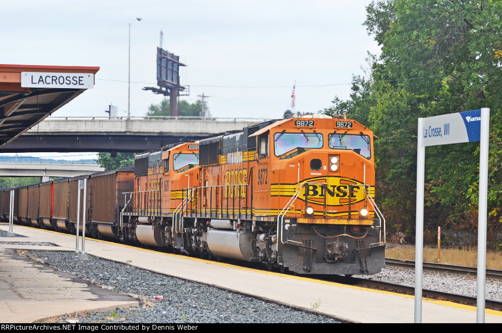 BNSF 9872, CP's Tomah Sub.
